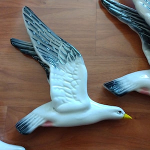Vintage Beswick Style Flying Seagulls Ceramic Wall Plaques Set of 3 - Etsy