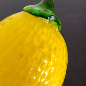 A Pair of Glass Lemon Figurne Home Kitchen Decor. - Etsy