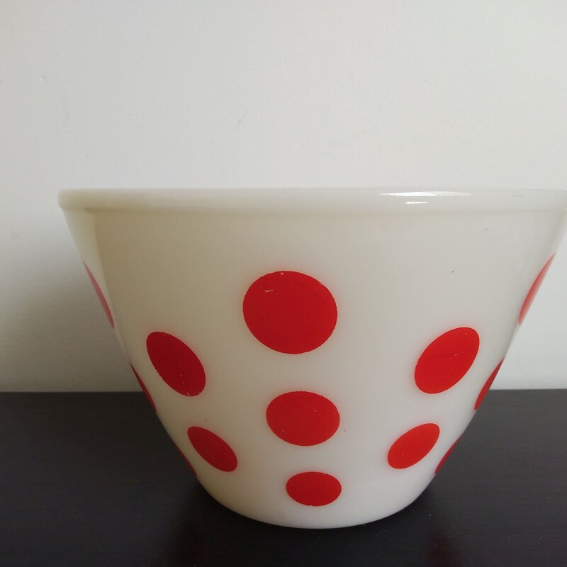 Fire King Red Dot - Etsy