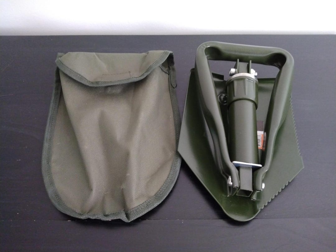 Tri-fold Military Emergency Compact Shovel With Cover - Etsy