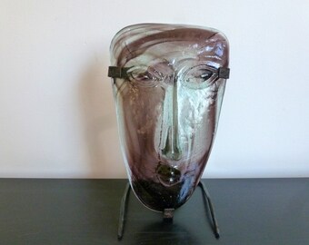 Glass Face Candle Holder - Etsy