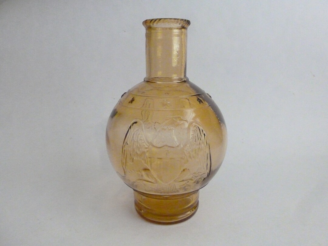 Amber Wheaton Glass Co. Fire Extinguisher Glass Bottle With Eagle and ...