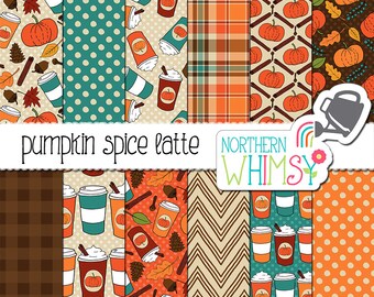 Coffee Fall Seamless | Etsy