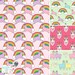 Llamacorn Digital Paper llama unicorn seamless patterns in | Etsy