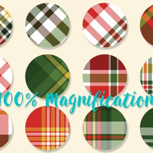Christmas Plaid Digital Paper in Red and Green - Etsy