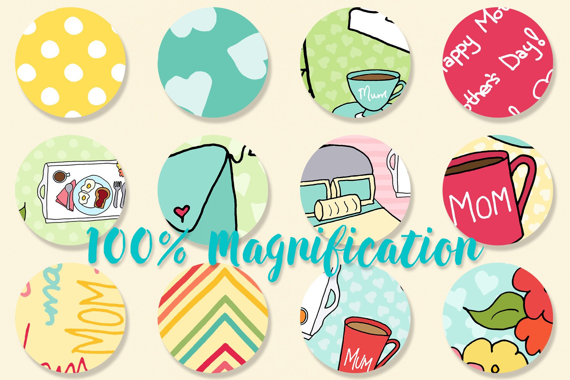 Mother's Day Digital Paper breakfast in Bed - Etsy Canada