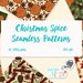Christmas Digital Paper milk and Cookies for Santa Seamless Patterns ...