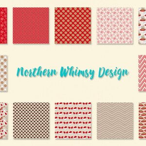 Christmas Digital Paper milk and Cookies for Santa Seamless Patterns ...