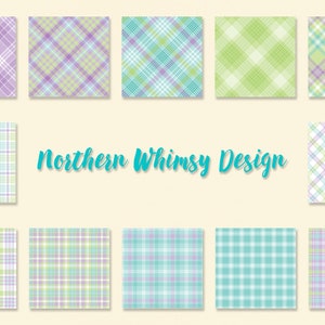 Winter Plaid Digital Paper snowmen Plaid Patterns - Etsy