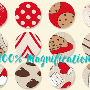 Christmas Digital Paper milk and Cookies for Santa Seamless Patterns ...