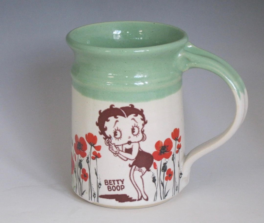 Betty Boop Mug With Poppies - Etsy
