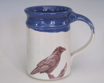 British Corvid Species Ceramic Mug Raven Crow Jackdaw Chough - Etsy UK