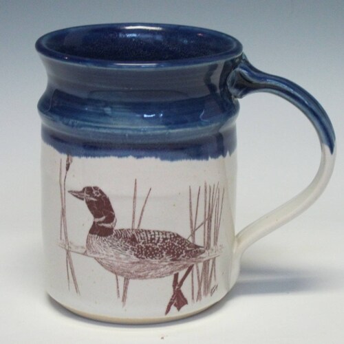 Loon Mug Bird Pottery Animal Lovers Pottery - Etsy