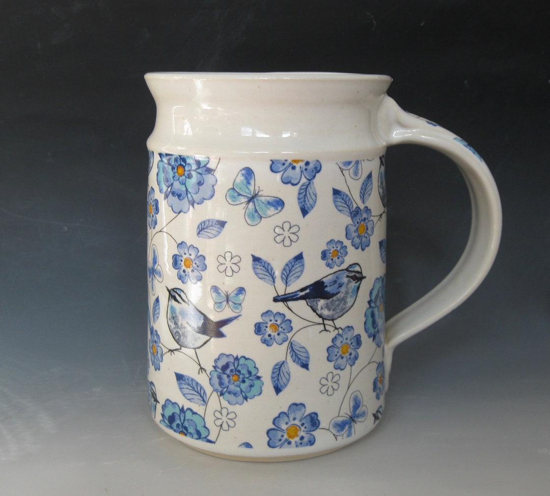 Blue Bird Mug - Etsy