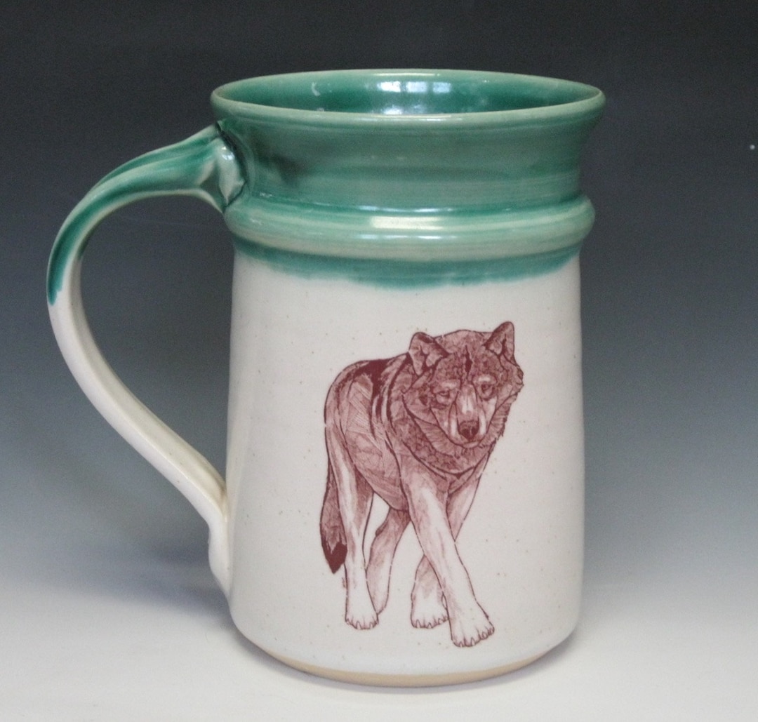 Wolf Mug - Etsy