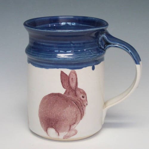 White Rabbit Mug Gift for Her great Christmas Day Gift - Etsy