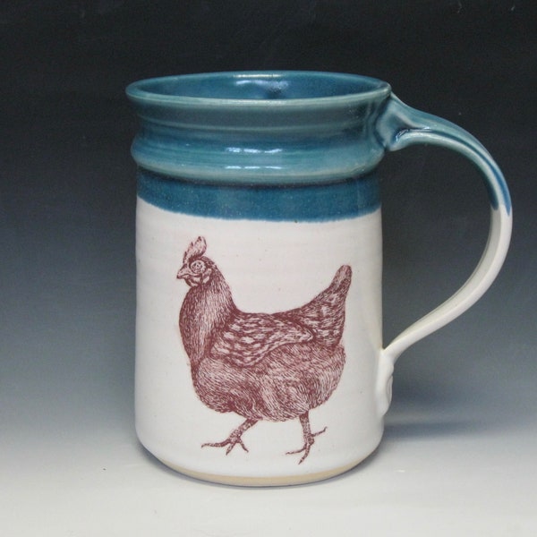 Pottery Chicken - Etsy
