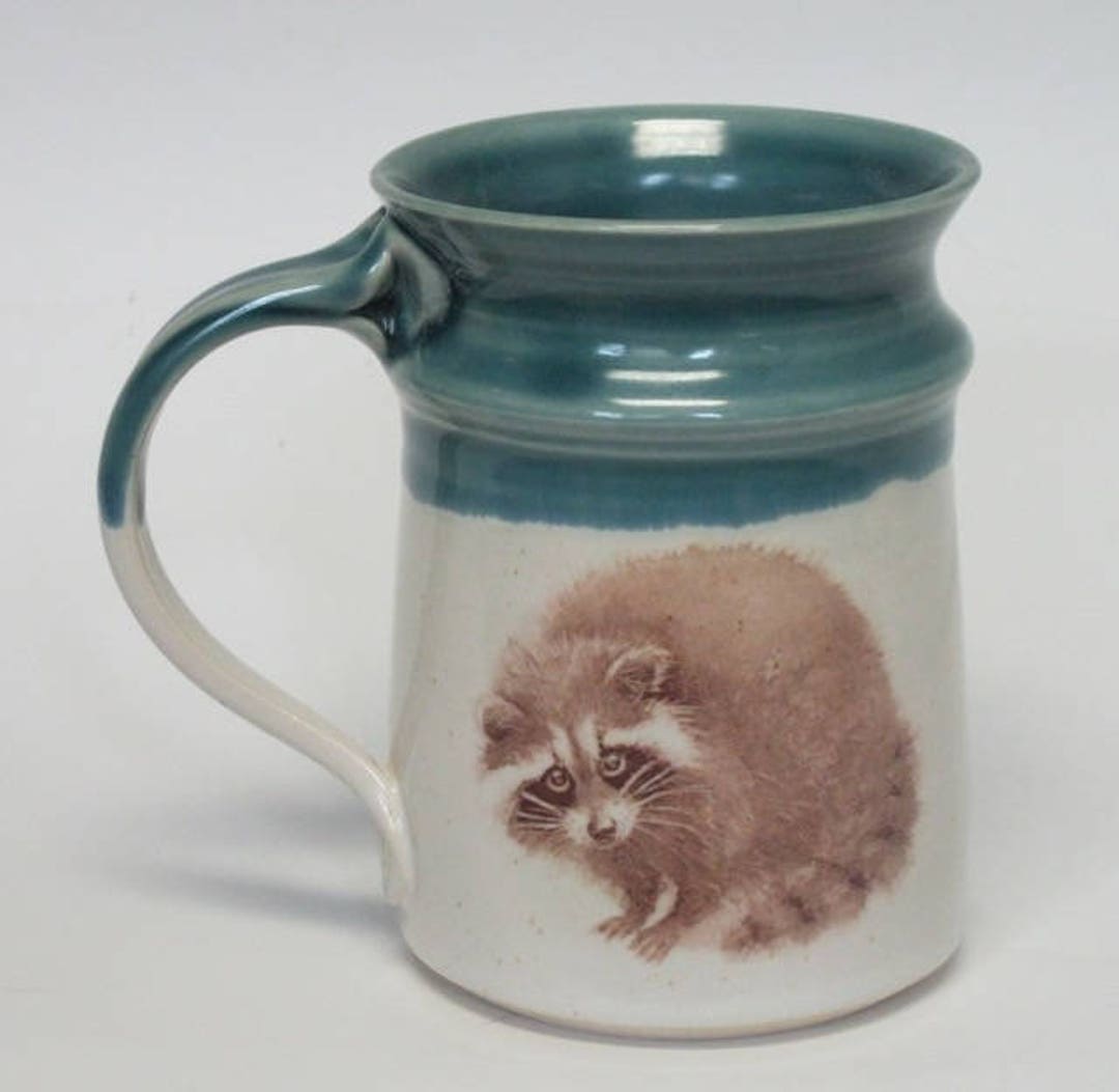 Racoon Mug - Etsy