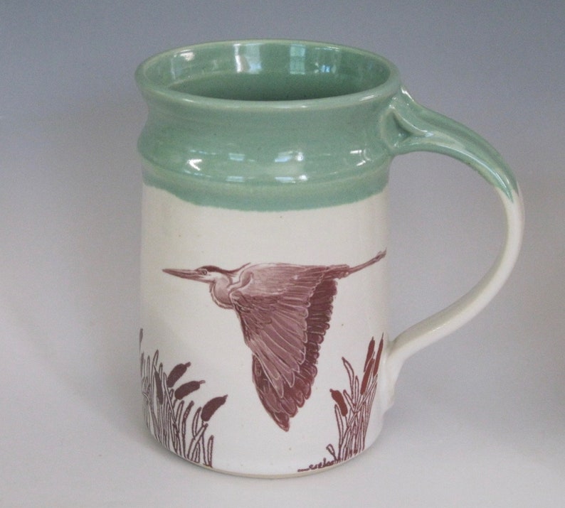 Heron Mug - Etsy