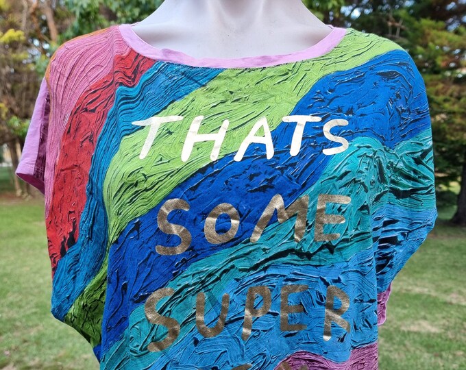 Lola Rose Thompson + Gorman ** Rainbow Stripe ** Gold Foil Print ...