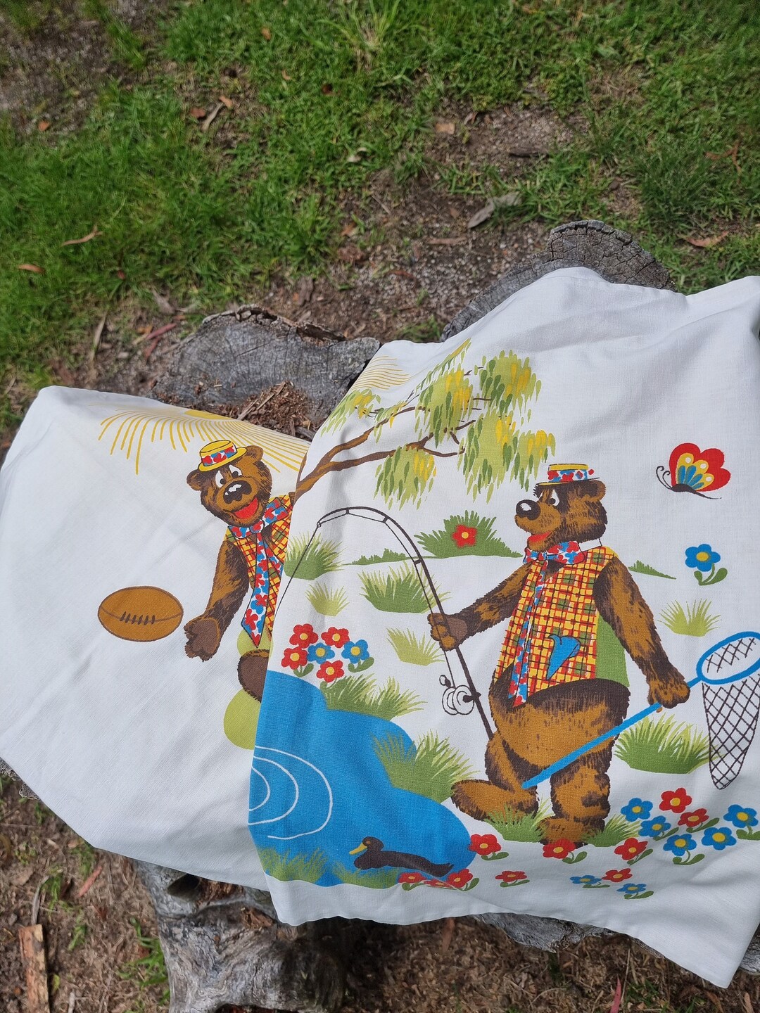 Vintage 80s Humphrey B Bear Actil Poly Cotton - Etsy