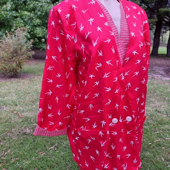 Vintage ** Lady K ** 80s ** 90s ** Red & White ** Dou… - Gem