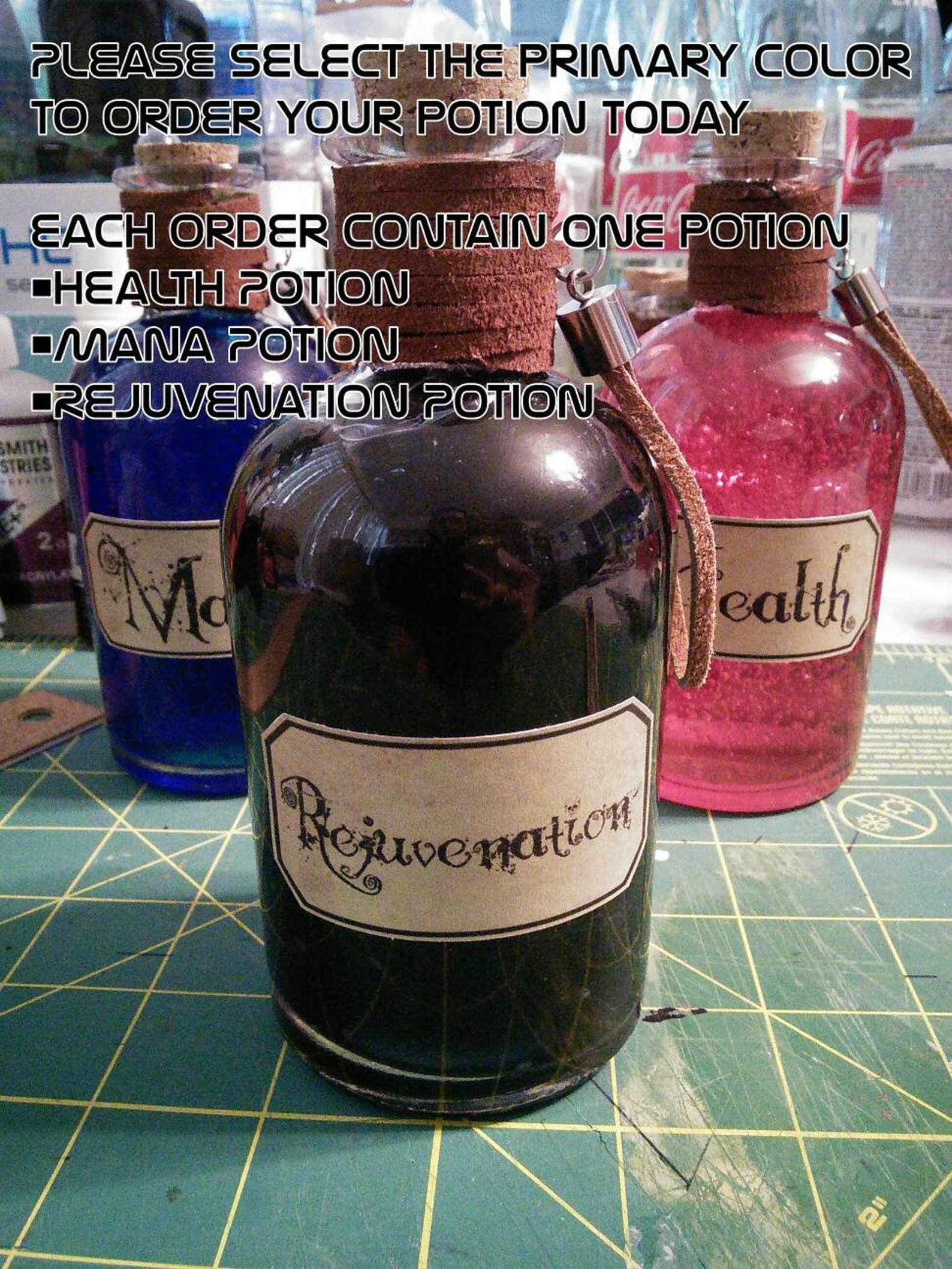 Handmade Superb Health Mana and Rejuvenation Potion - Etsy