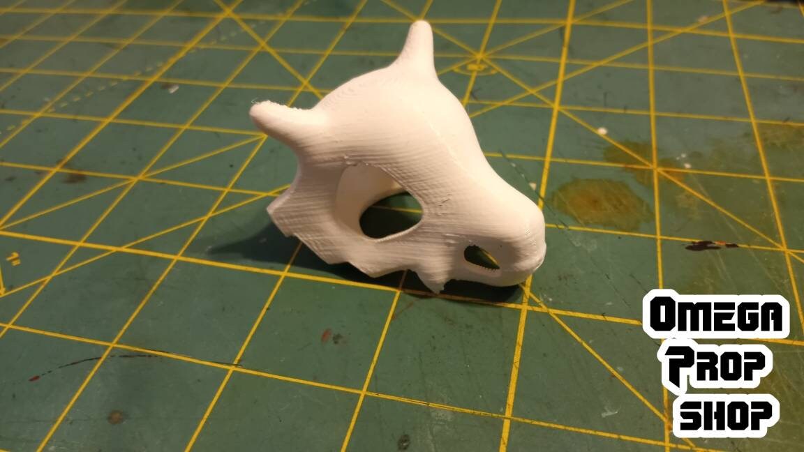 Cubone Skull 3D Printed in PLA Plastic - Etsy