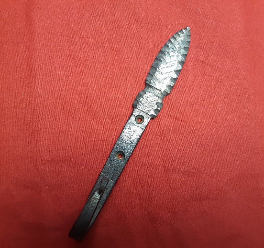 Hand Forged Arrowhead Hook: Large Decorative Utility Hook - Etsy