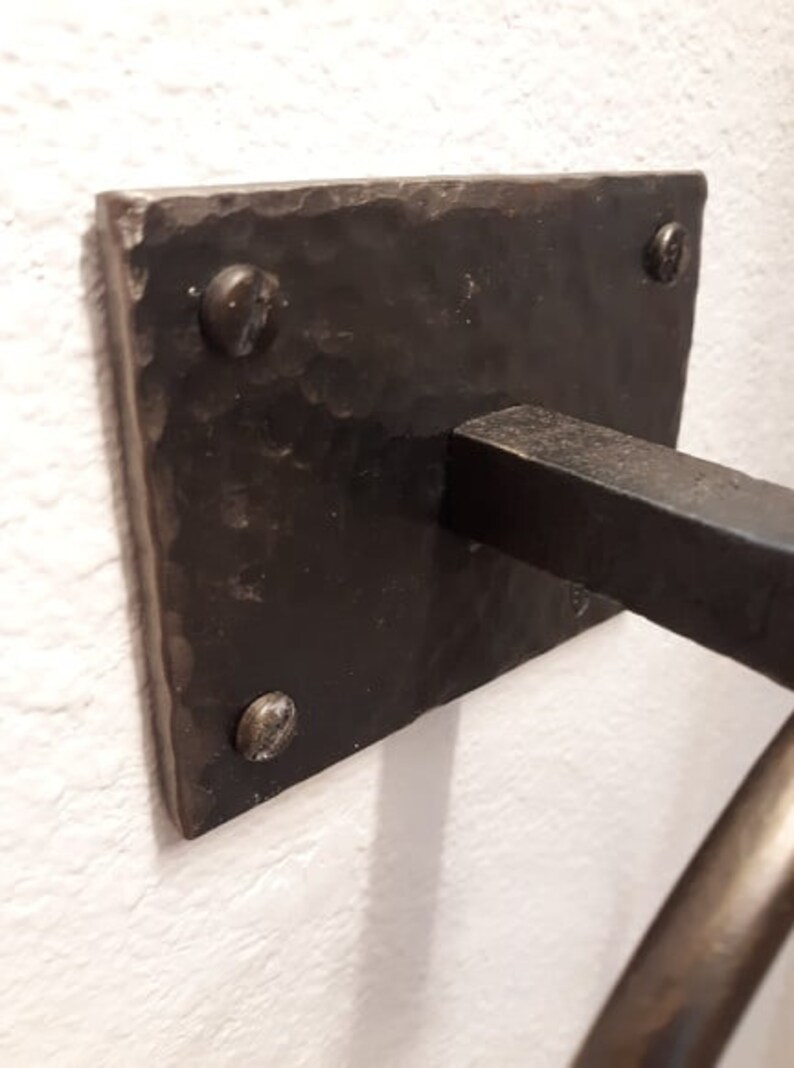 Railroad Spike Hand Towel Rack Blacksmith Made - Etsy