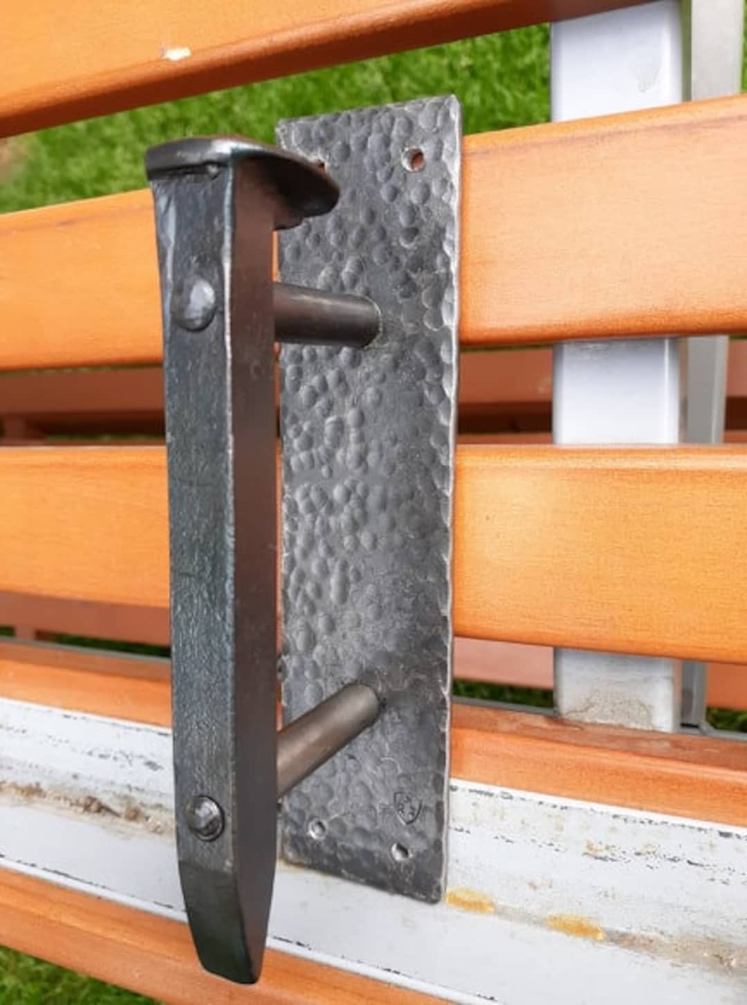 Hand Forged Railroad Spike Door Handles, Rustic Decor, Barn Door ...