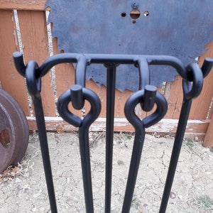 Bonfire Implement Set to Include Tongs, Shovel and Poker With Holder - Etsy