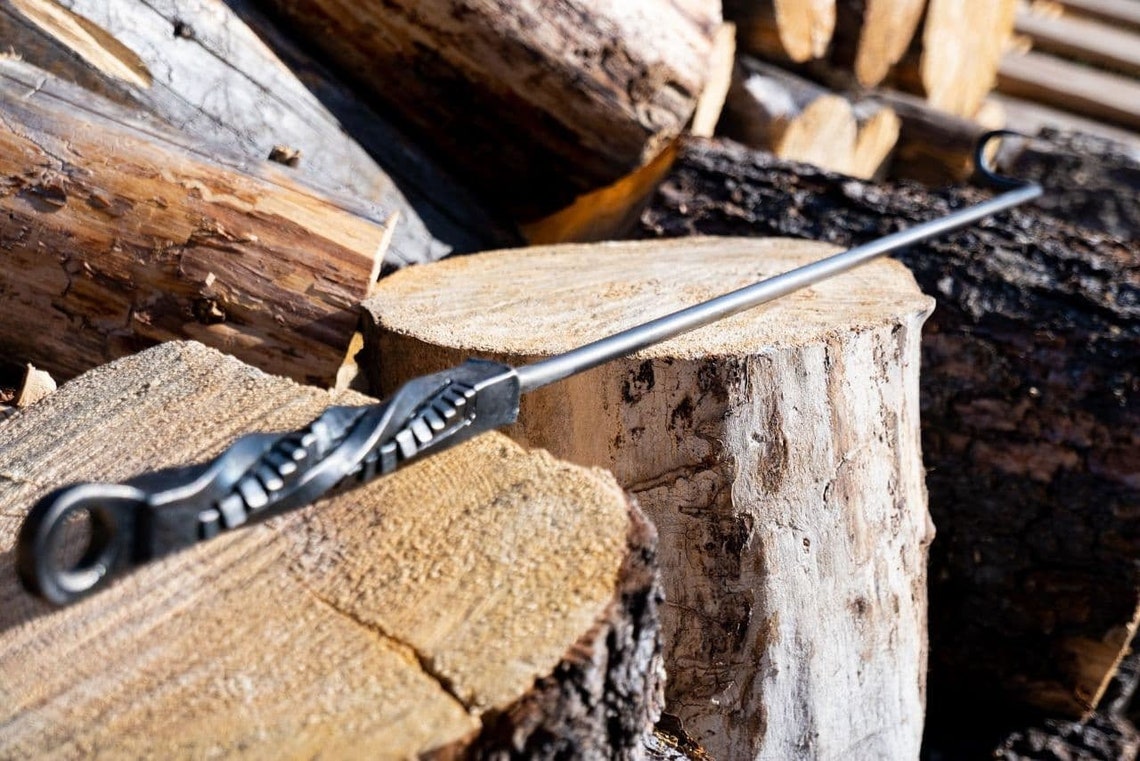 Steak Turner Hand Forged Meat Flipper Grill Tool - Etsy