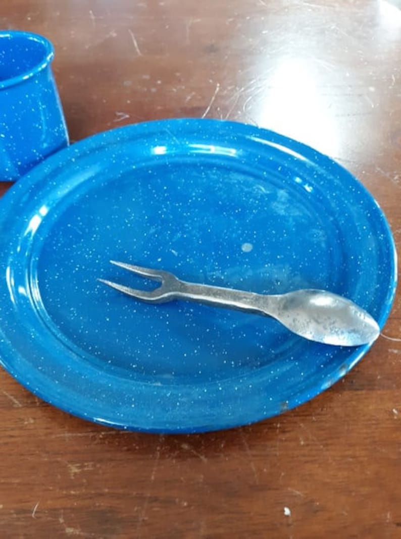 Hand Forged Spork, Camp Spoon, Reenactment or Rendezvous Dinner Ware ...