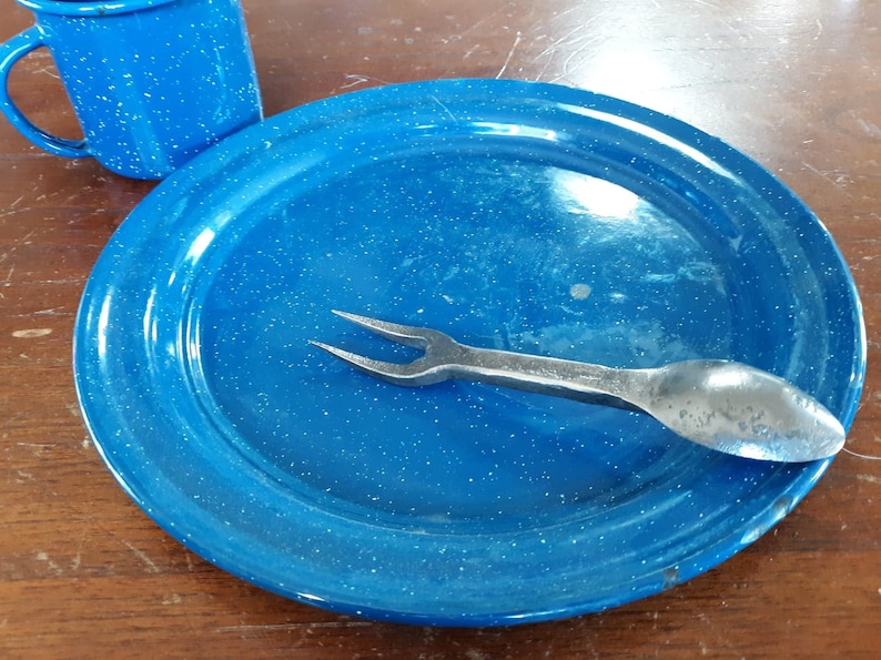 Hand Forged Spork, Camp Spoon, Reenactment or Rendezvous Dinner Ware ...