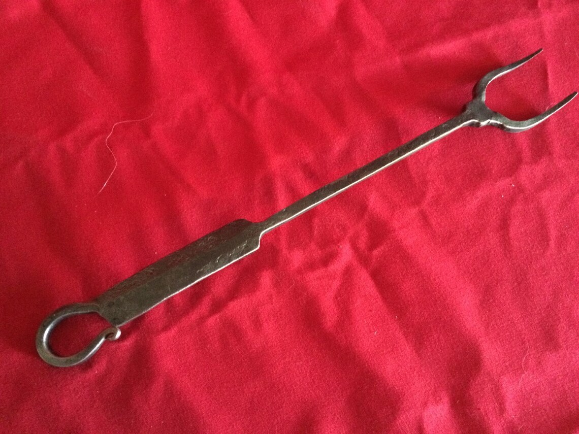 Forged Meat Fork Bbq Accessory Blacksmith Made - Etsy