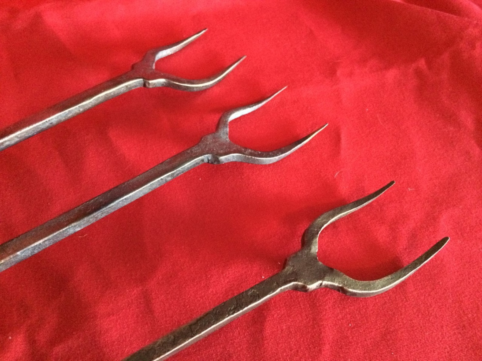 Forged Meat Fork Bbq Accessory Blacksmith Made - Etsy