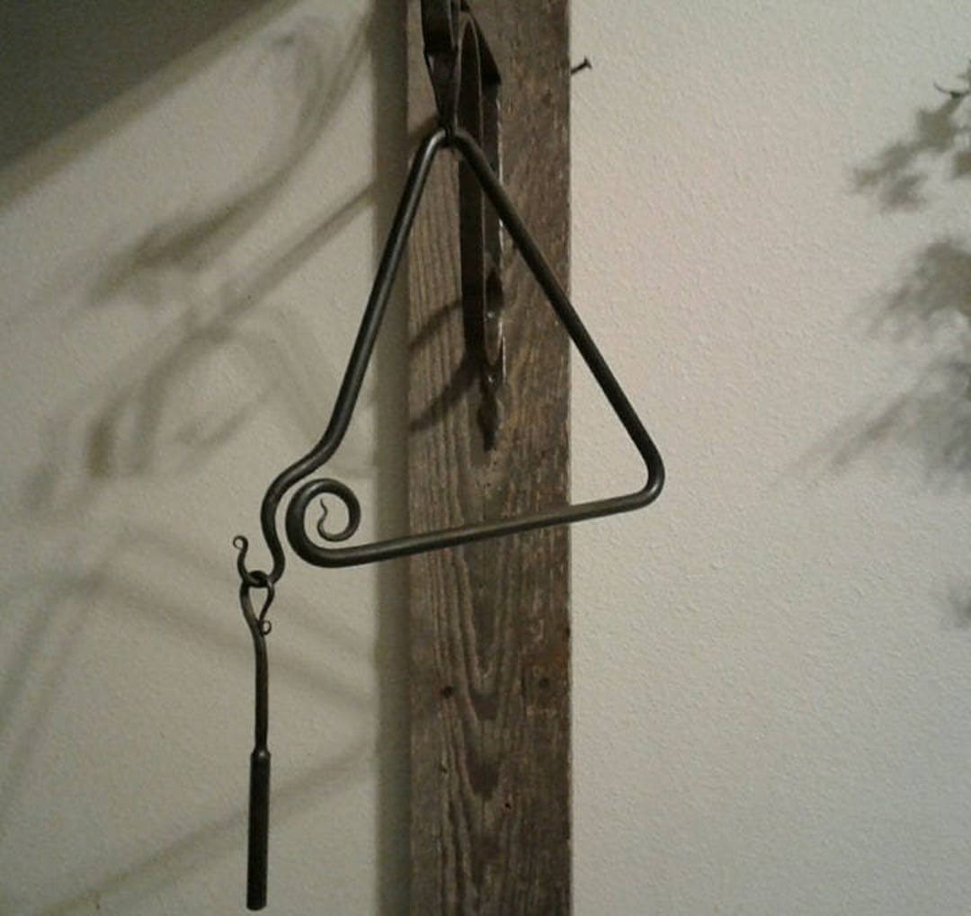 Hand Forged Dinner Bell: Medium Cowboy Chow Bell, Western Decor - Etsy