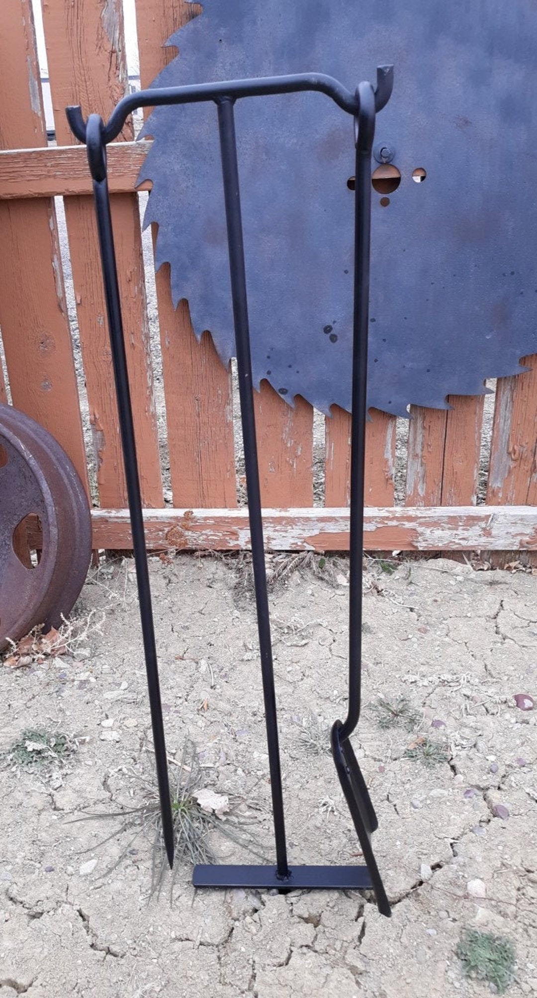 3 Pc Bonfire Set Which Includes a Long Handled Shovel, Poker and Stand ...