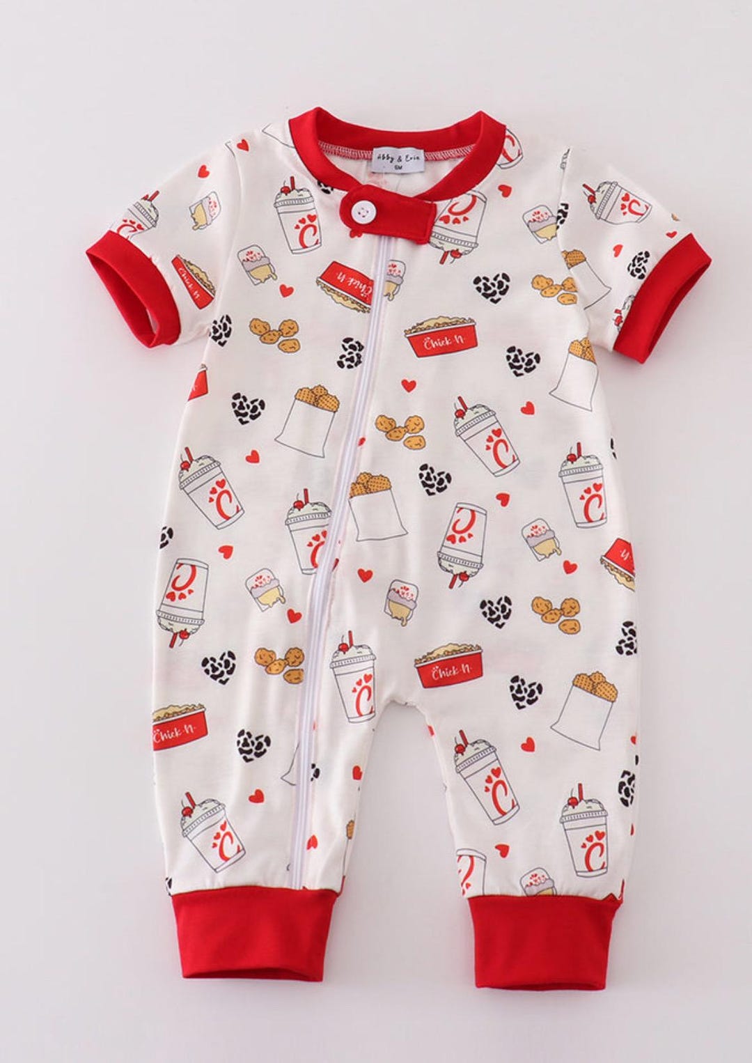 Abby and Evie Baby Boy the Lords Chicken Pajama Onesie - Etsy