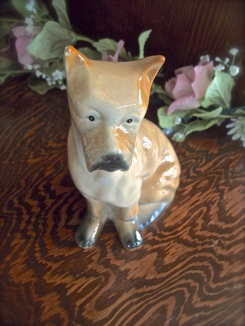 Dog Figurine Vintage Dog Figurine Ceramic Dog Mid Century - Etsy