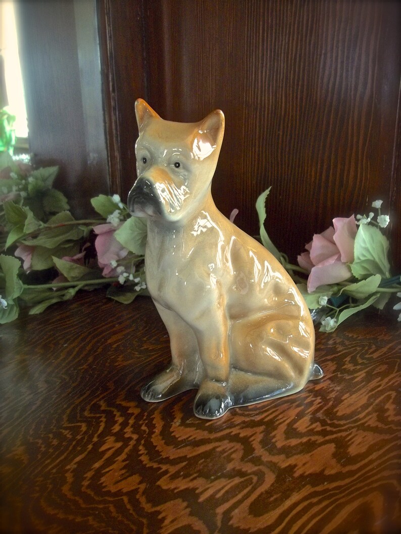 Dog Figurine Vintage Dog Figurine Ceramic Dog Mid Century - Etsy