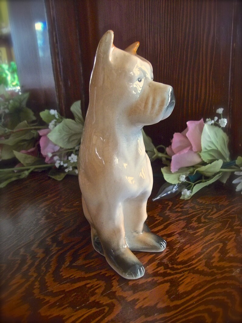 Dog Figurine Vintage Dog Figurine Ceramic Dog Mid Century - Etsy