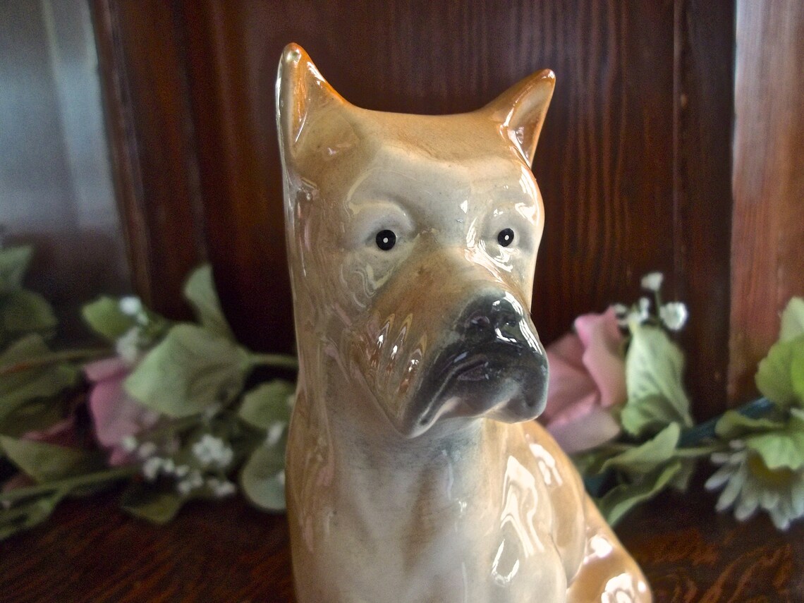 Dog Figurine Vintage Dog Figurine Ceramic Dog Mid Century - Etsy