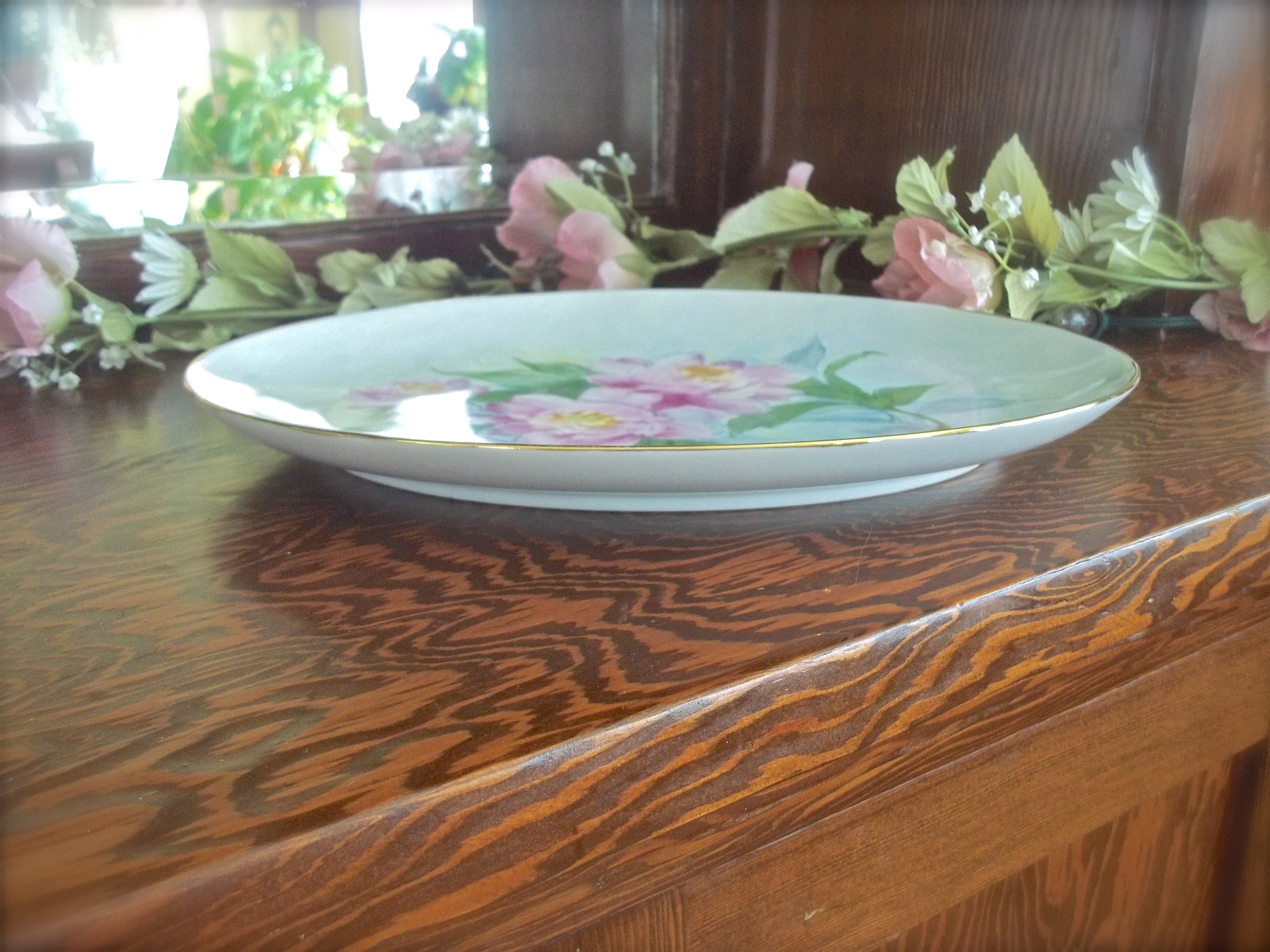Floral Platter Vintage Floral Platter Floral Serving Dish - Etsy