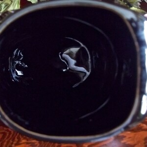 Vintage Black Pitcher, Black Ceramic Pitcher, Juice Pitcher, Black ...