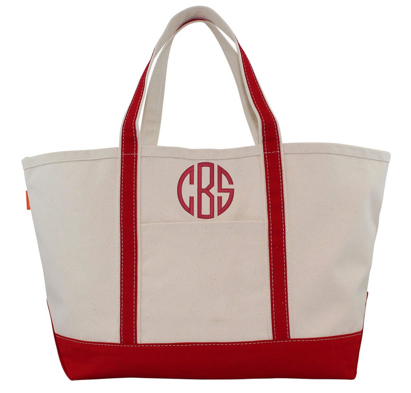 Monogrammed Canvas Tote Bag Great for a Gift Embroidered | Etsy