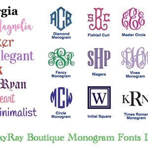 Monogrammed Canvas Tote Bag Great for a Gift Embroidered Personalized ...