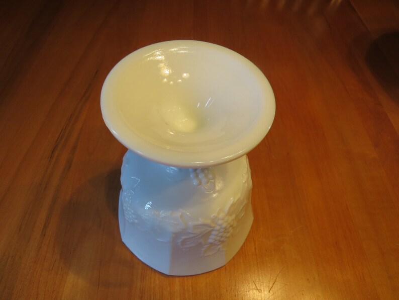 Indiana Glass Compote, White Milk Glass Compote, White Milk Glass ...