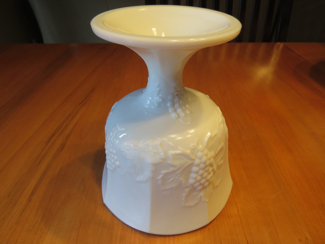 Indiana Glass Compote, White Milk Glass Compote, White Milk Glass ...